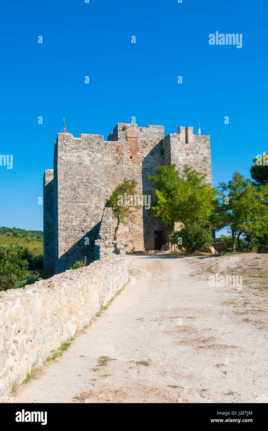 The fortress, Rocca Aldobrandesca, Talamone, Maremma, Grosseto Province ...