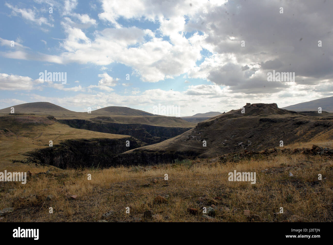 View from Ani to Armenia Stock Photo - Alamy