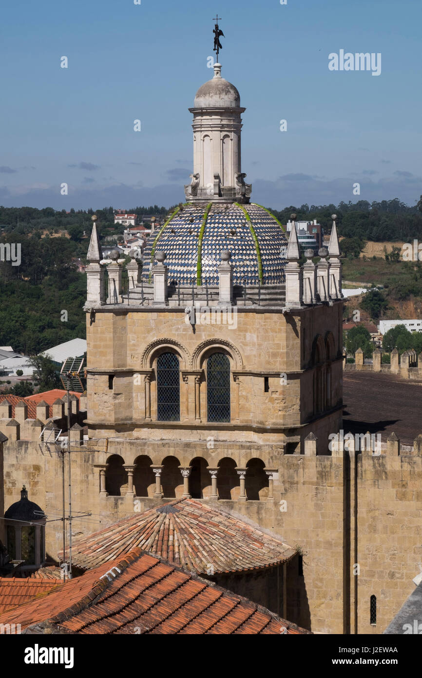 Coimbra romanesque style tower dome hi-res stock photography and images ...