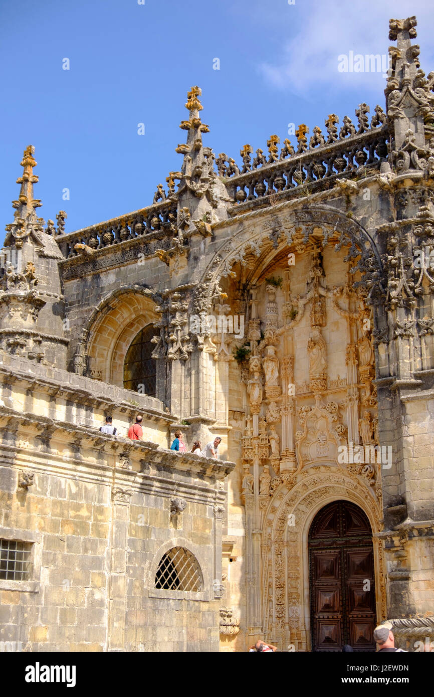 Portugal, Tomar. Tomar Castle, Knights of the Templar fortress, castle ...