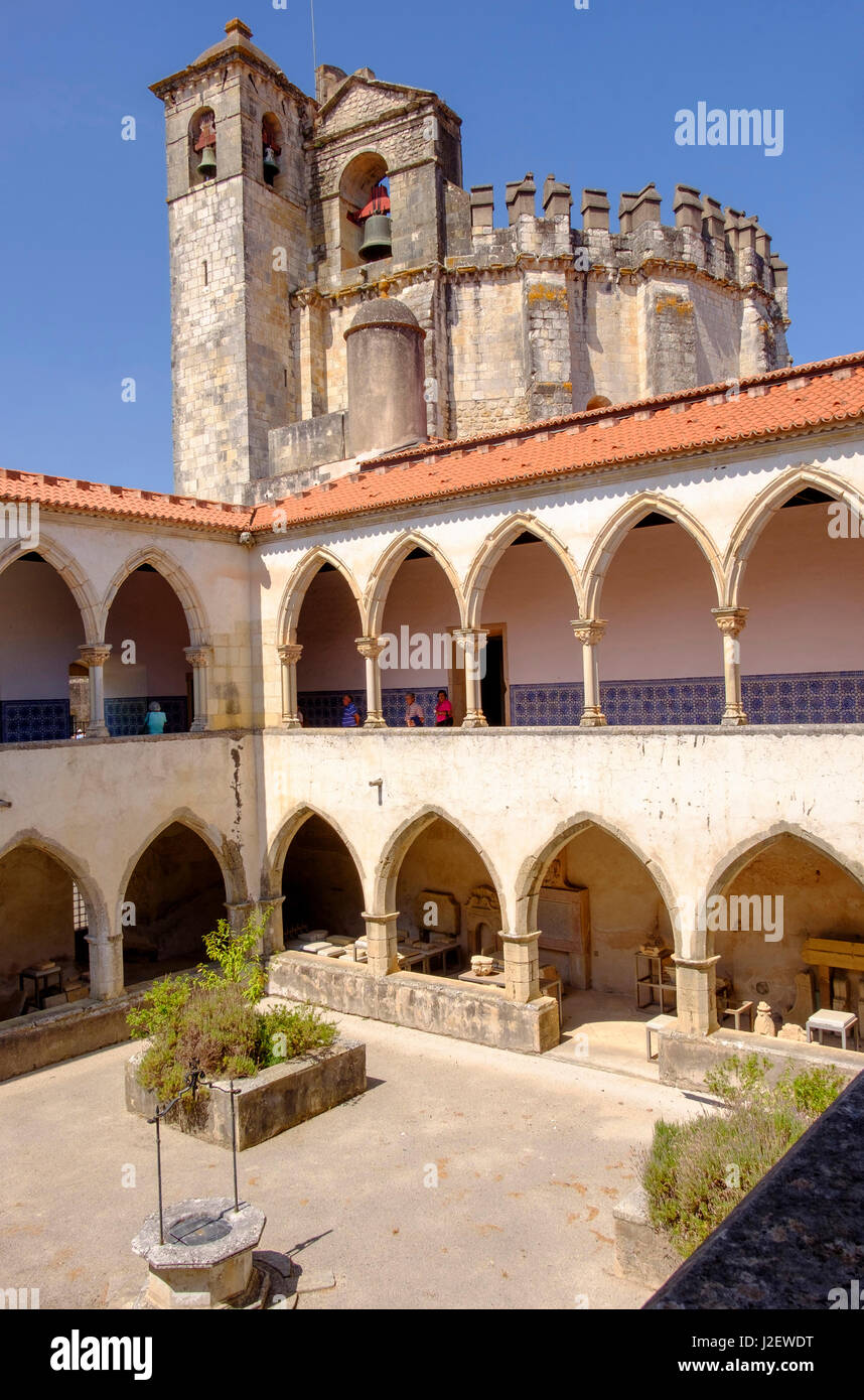 Portugal, Tomar. Tomar Castle, Knights of the Templar fortress, castle ...