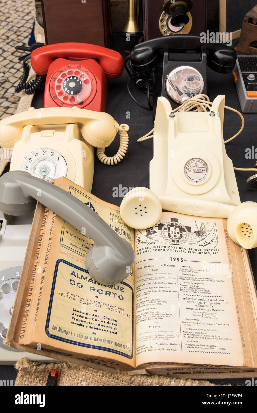 Portuguese old telephone hi-res stock photography and images - Alamy