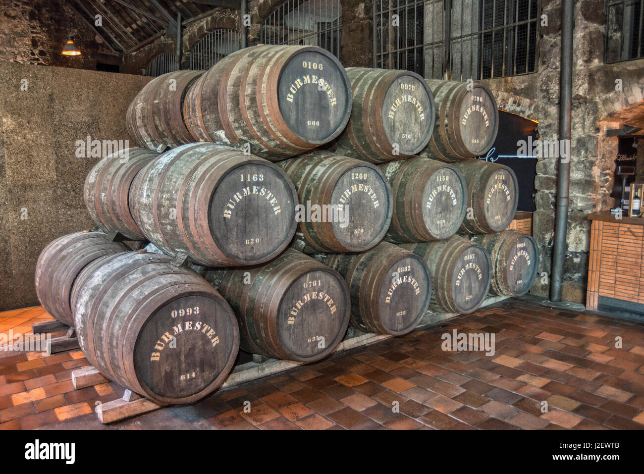 Port wine production, Burmester Cellars, Oporto, Portugal (Large format ...