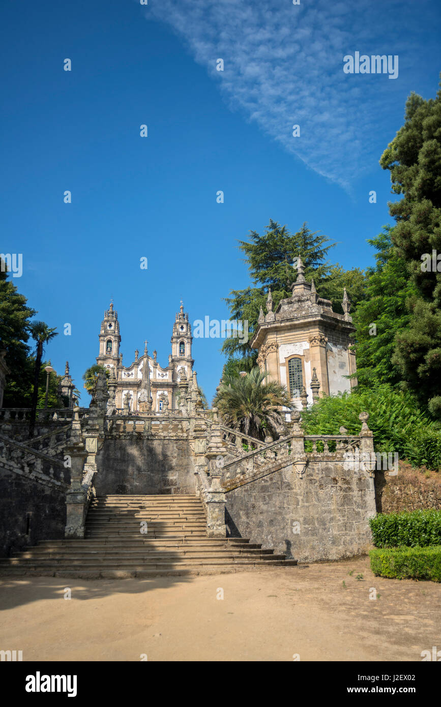 Lamego, Portugal, Shrine of Our Lady of Remedies exterior steps (Large ...
