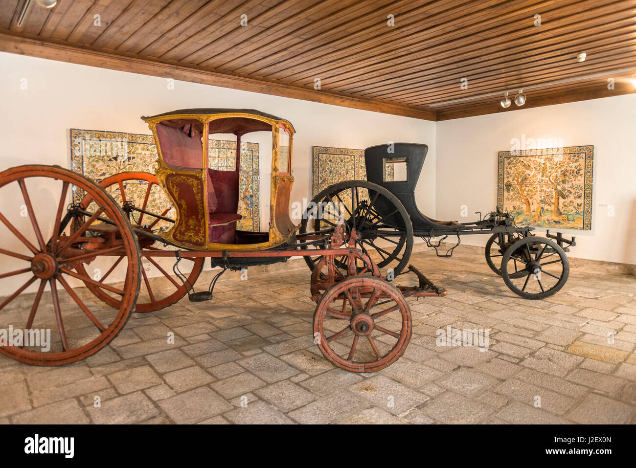 Lamego, Portugal, Museum of Lamego, carriages (Large format sizes ...