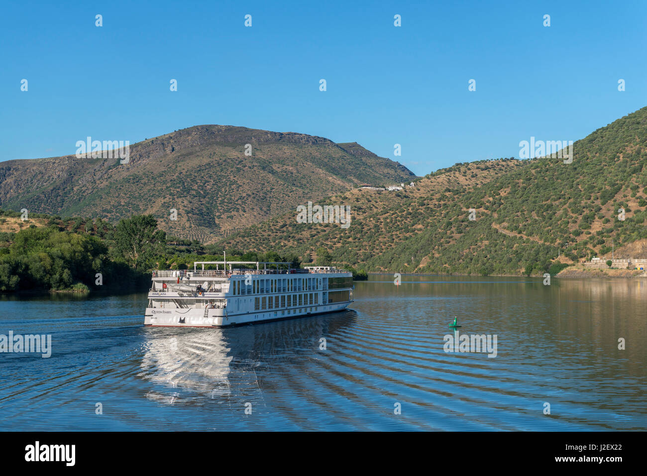 Portugal, Barca d'Alva, Queen Isabel riverboat on Douro River (Large ...