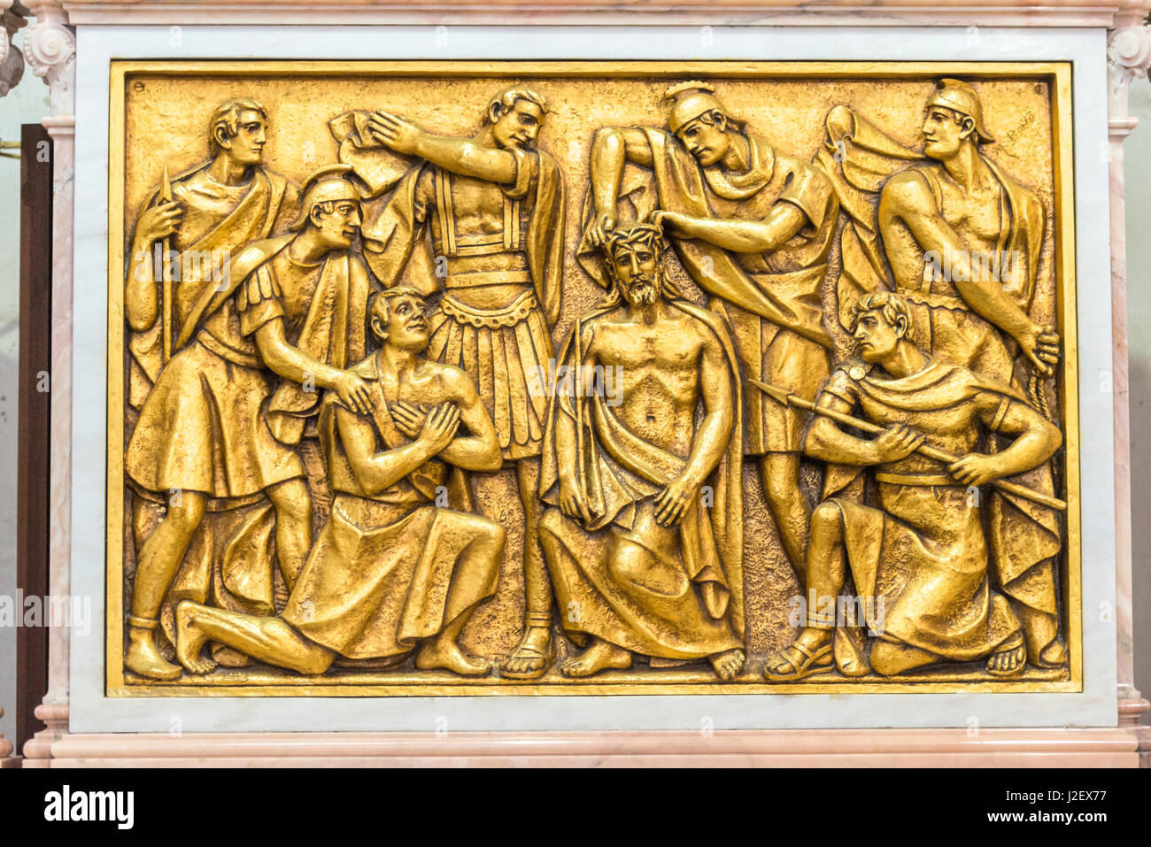 Portugal, Fatima, Stations of the Cross inside basilica (Large format ...