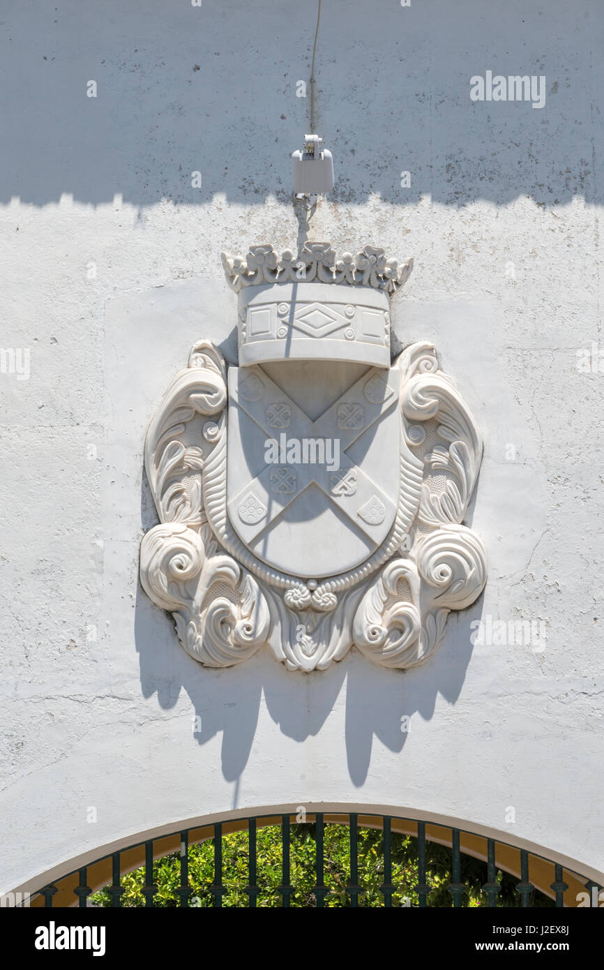 Portugal, Evora, royal crest Stock Photo - Alamy