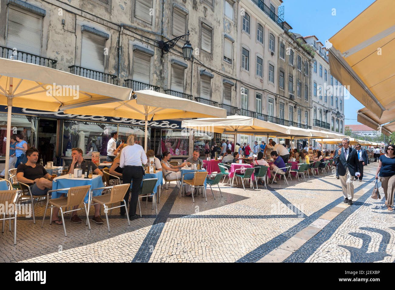 Open air cafe lisbon hi-res stock photography and images - Alamy