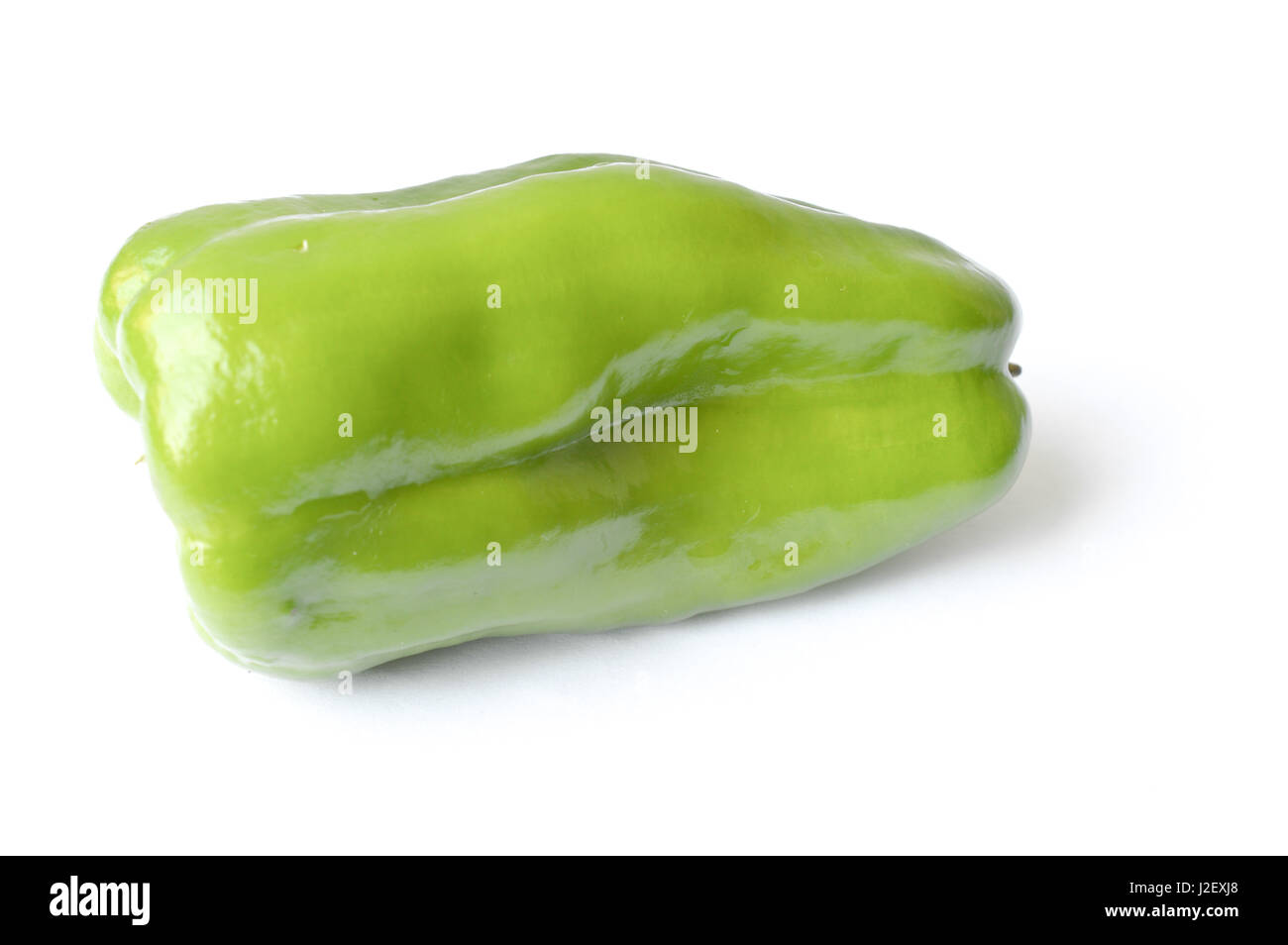 green pepper isolated on white Stock Photo - Alamy