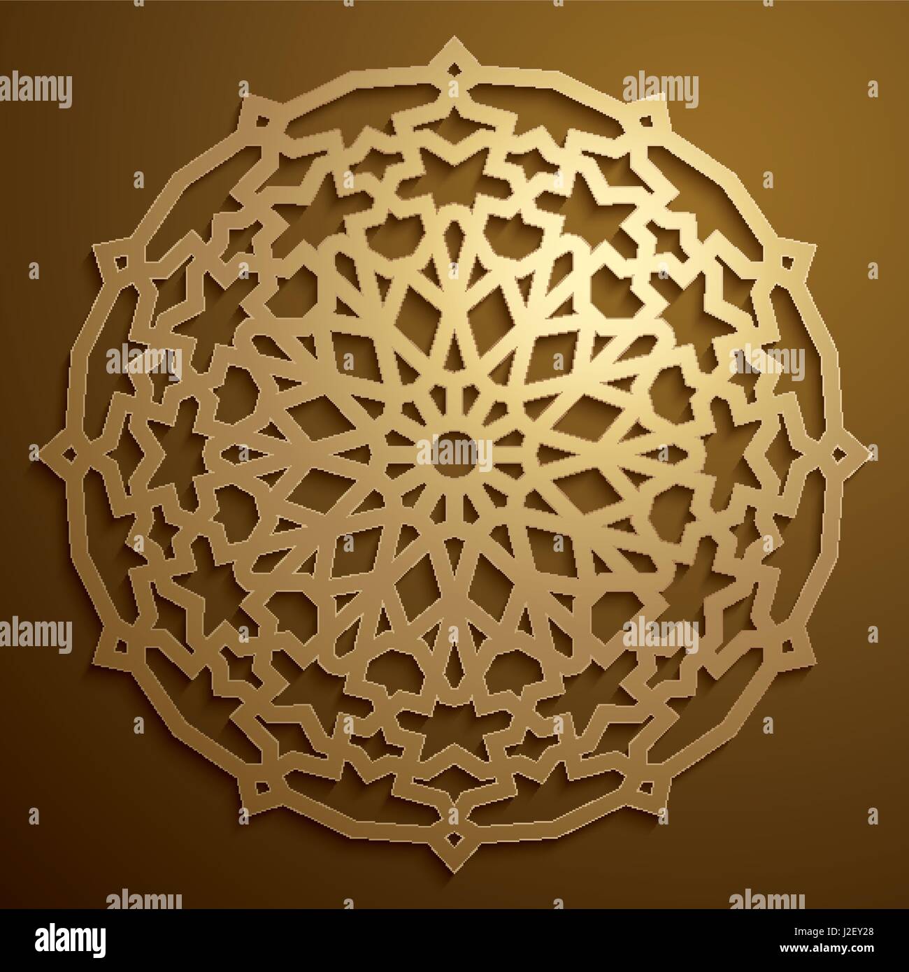 Round arabic pattern morocco geometric ornament for background Stock ...
