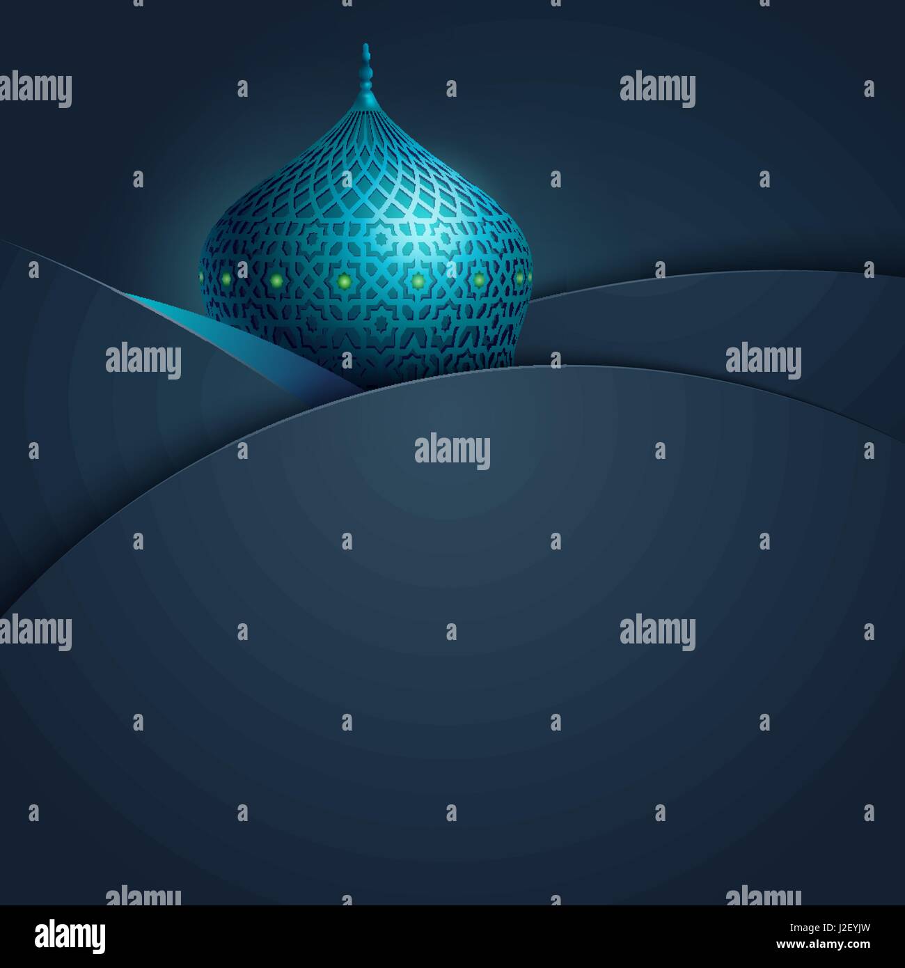 Islamic vector design mosque dome with arabic pattern for banner ...