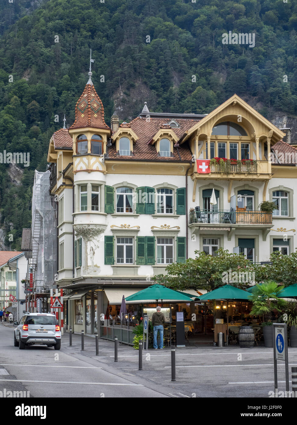 Switzerland, Bern Canton, Interlaken, City center area Stock Photo - Alamy