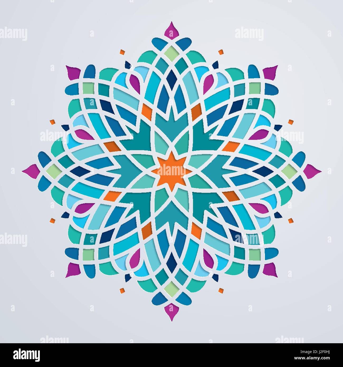 Colorful arabic pattern Stock Vector Images - Alamy