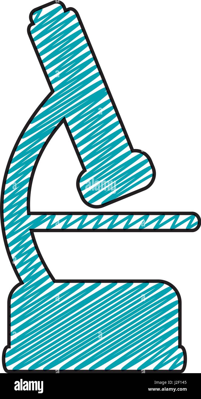 color pencil drawing of microscope icon Stock Vector Image & Art - Alamy