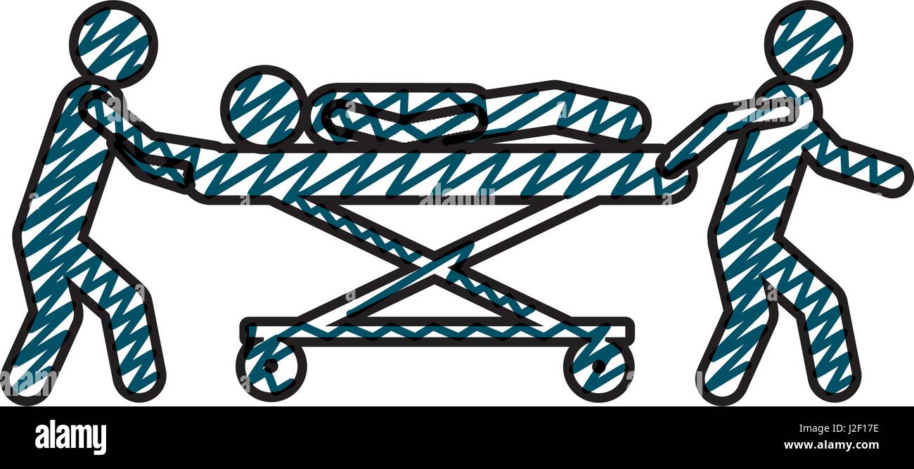 Paramedics stretcher Stock Vector Images - Alamy