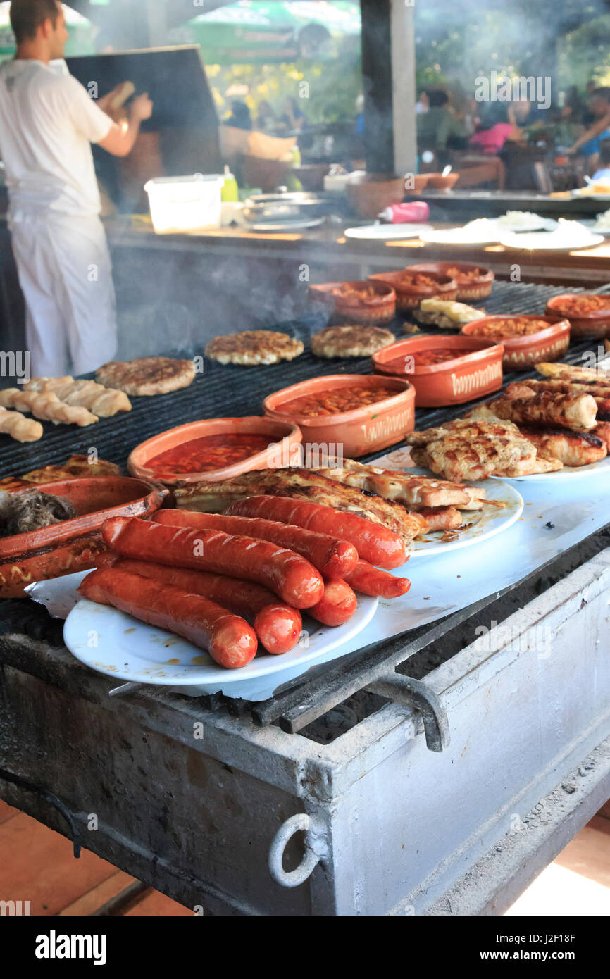 Macedonia, Trpejca village, on Lake Ohrid, a fishing village, vacation ...