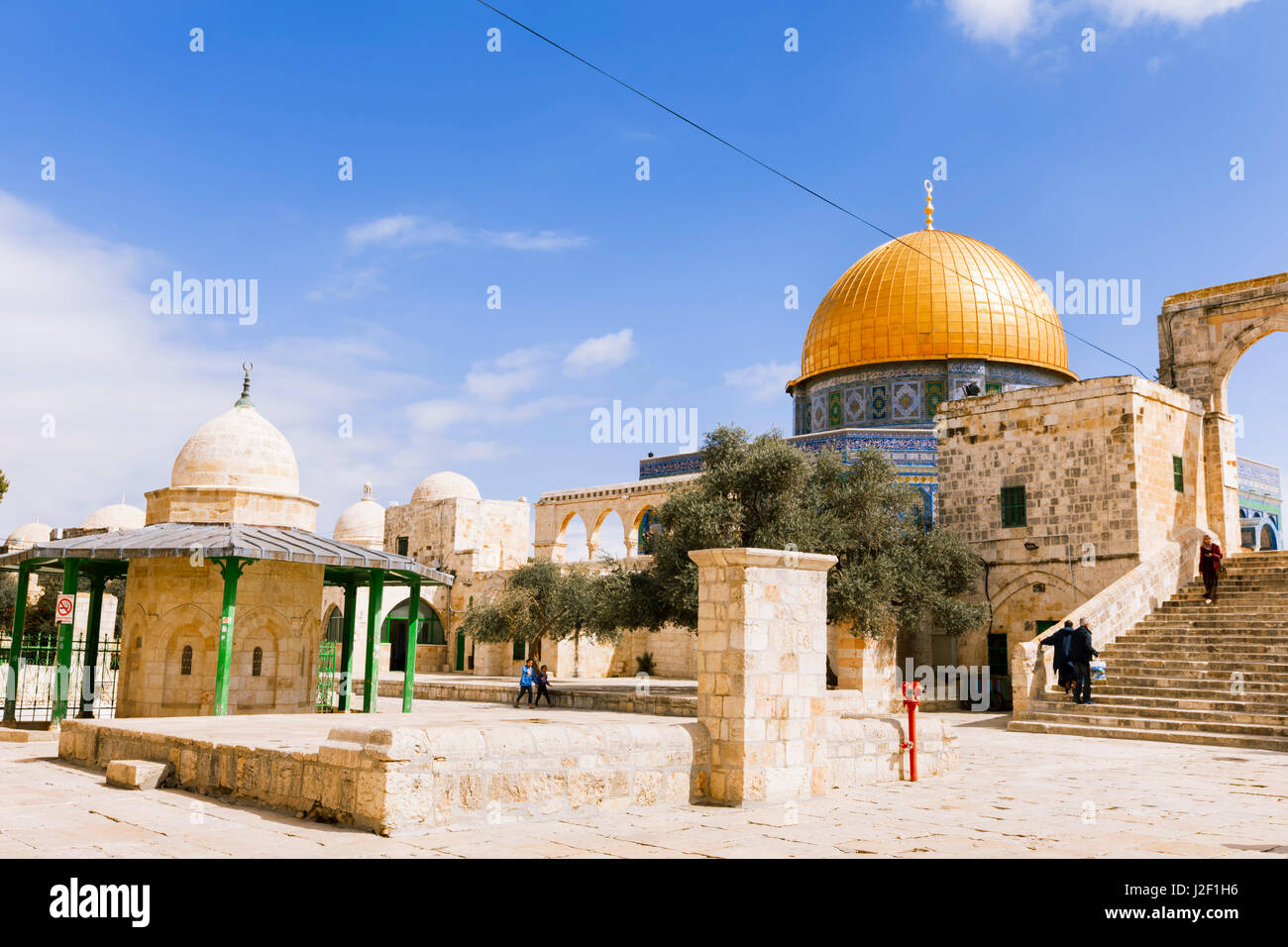 Jerusalem, Israel- March 14, 2017: View of Al-Aqsa mosque on the Temple ...