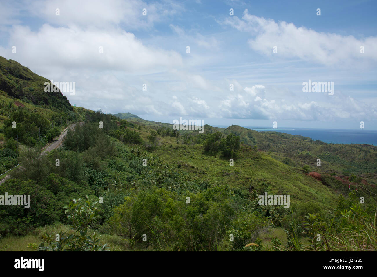 Micronesia, Mariana Islands, US Territory of Guam, Agat. Mount Lam ...
