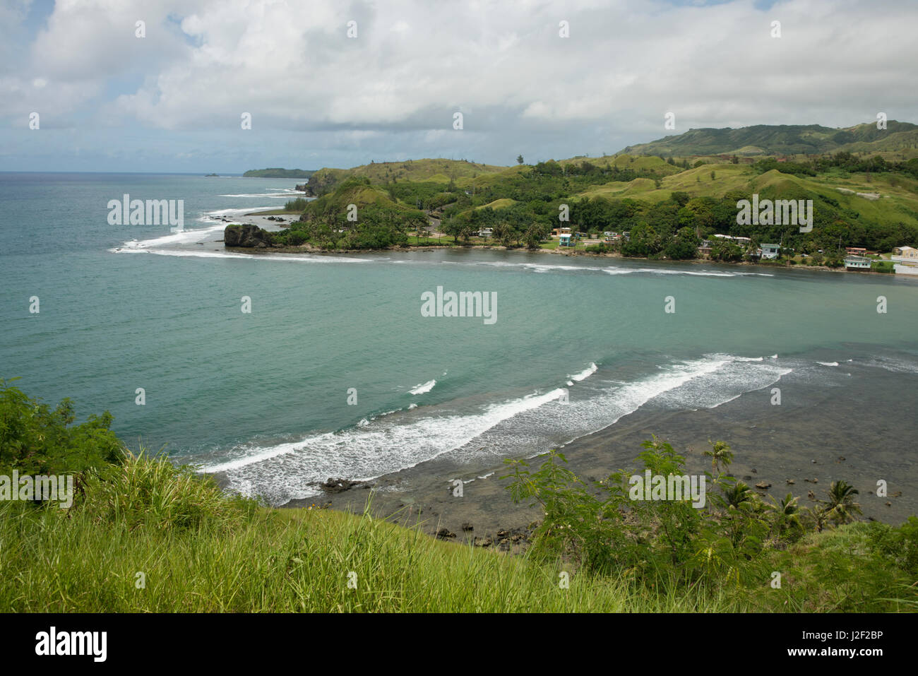 Micronesia, Mariana Islands, US Territory of Guam, Umatac. View of ...