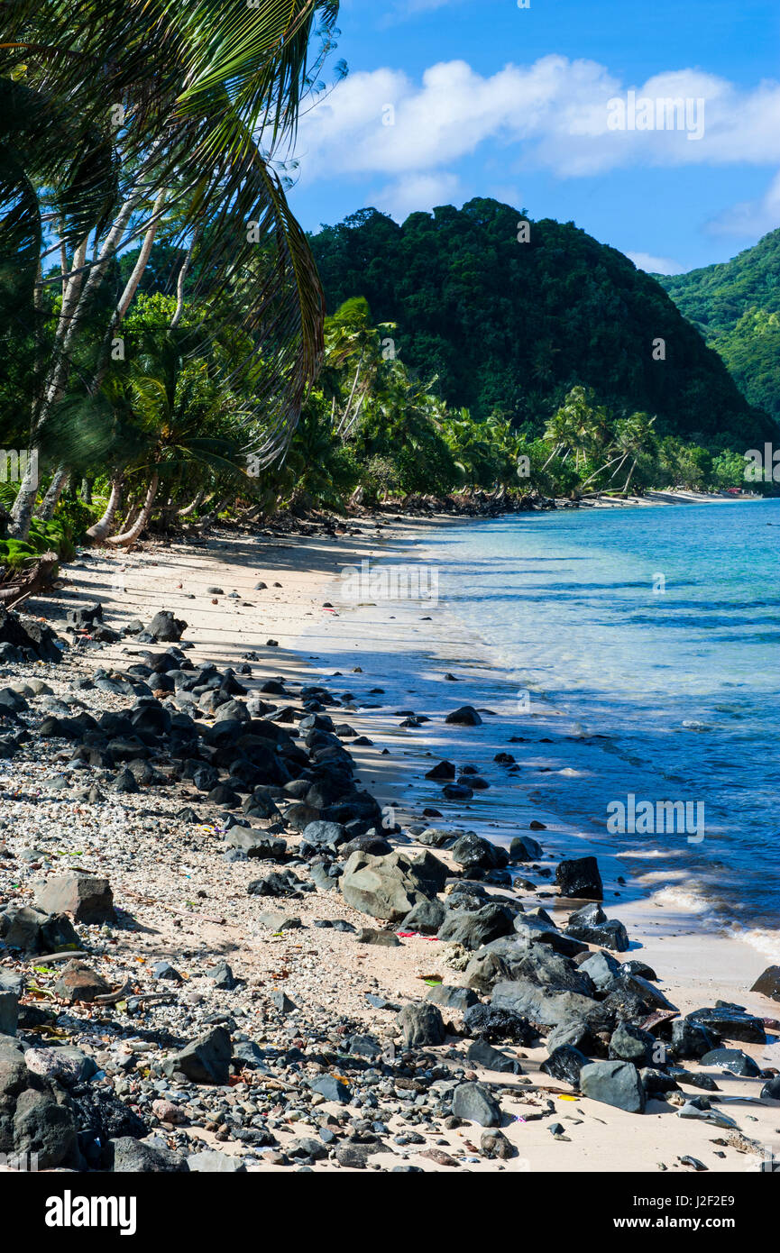 East Coast of Tutuila Island, American Samoa, South Pacific Stock Photo ...
