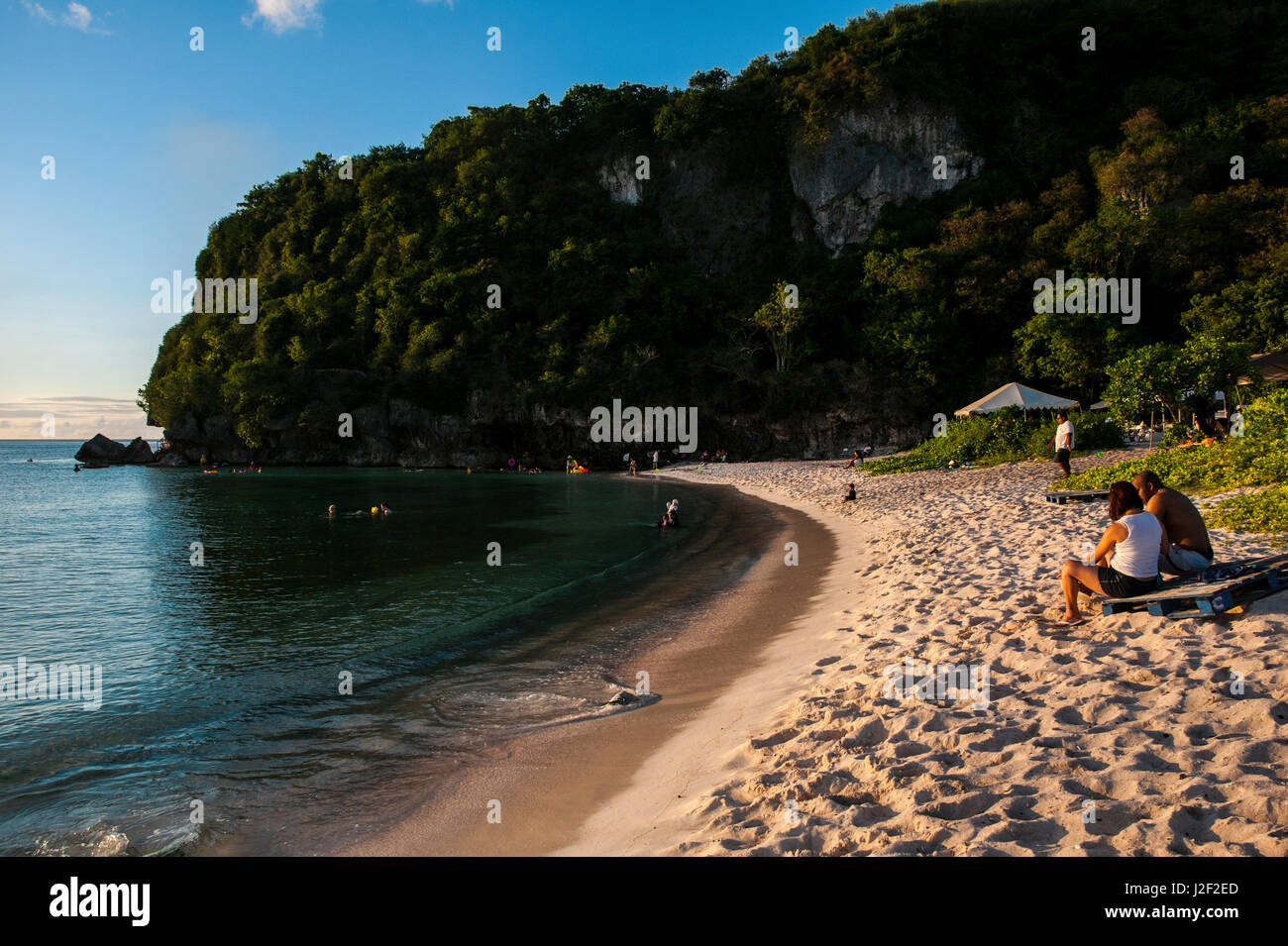 Gun Beach in Tamuning, Guam, US Territory, Central Pacific Stock Photo ...