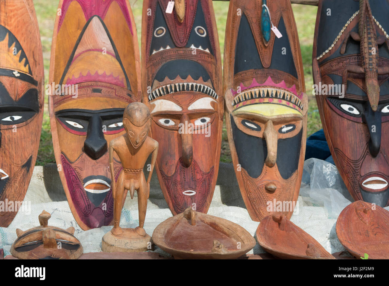 Melanesia, Papua New Guinea, Sepik River area, Murik Lakes, Karau ...