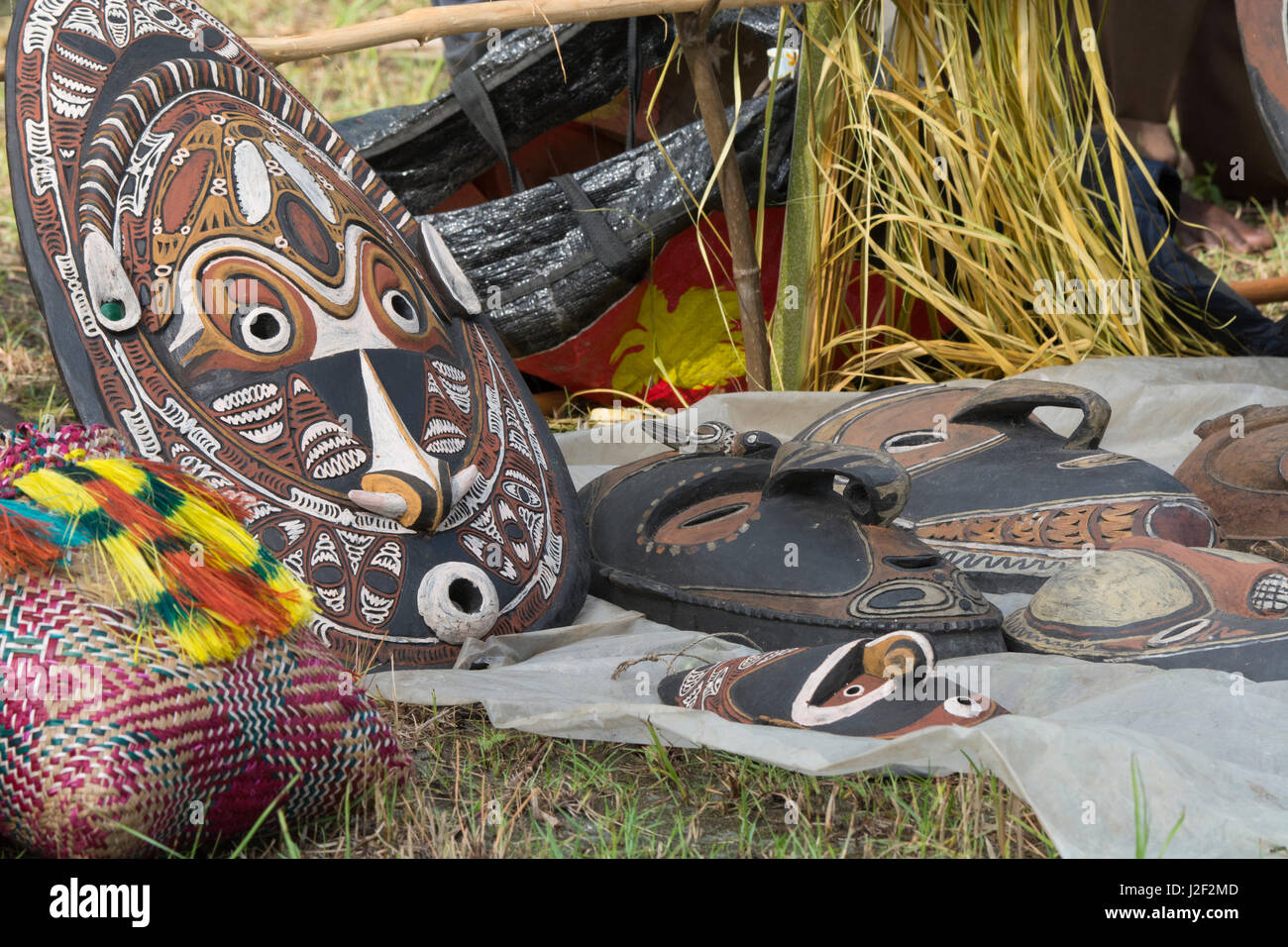 Melanesia, Papua New Guinea, Sepik River area, Murik Lakes, Karau ...