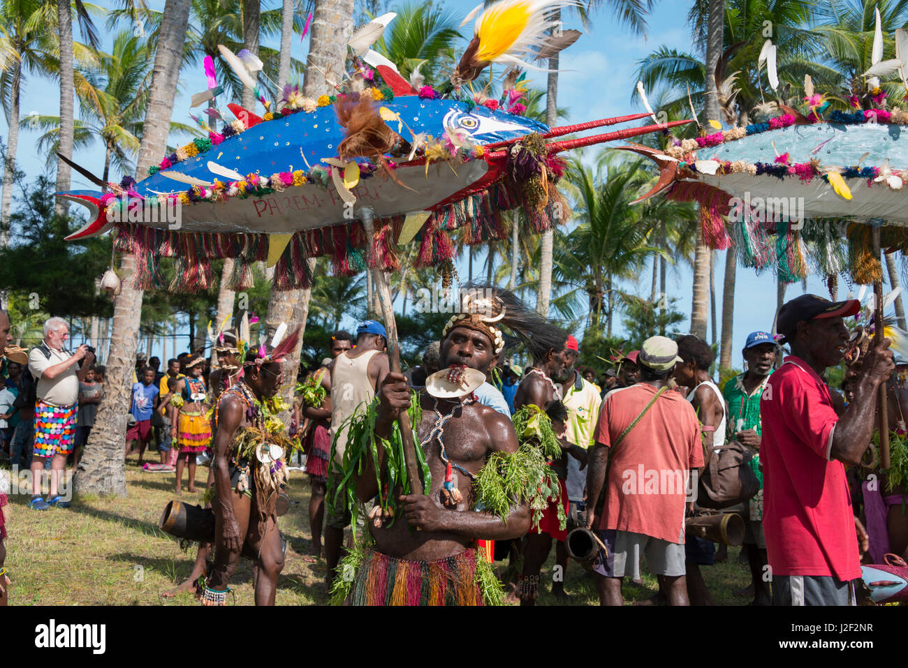 Melanesia, Papua New Guinea, Sepik River area, Murik Lakes, Karau ...