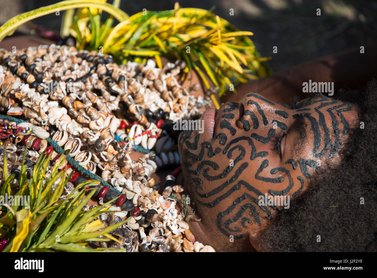 Papua new guinea women tattoo hi-res stock photography and images - Alamy
