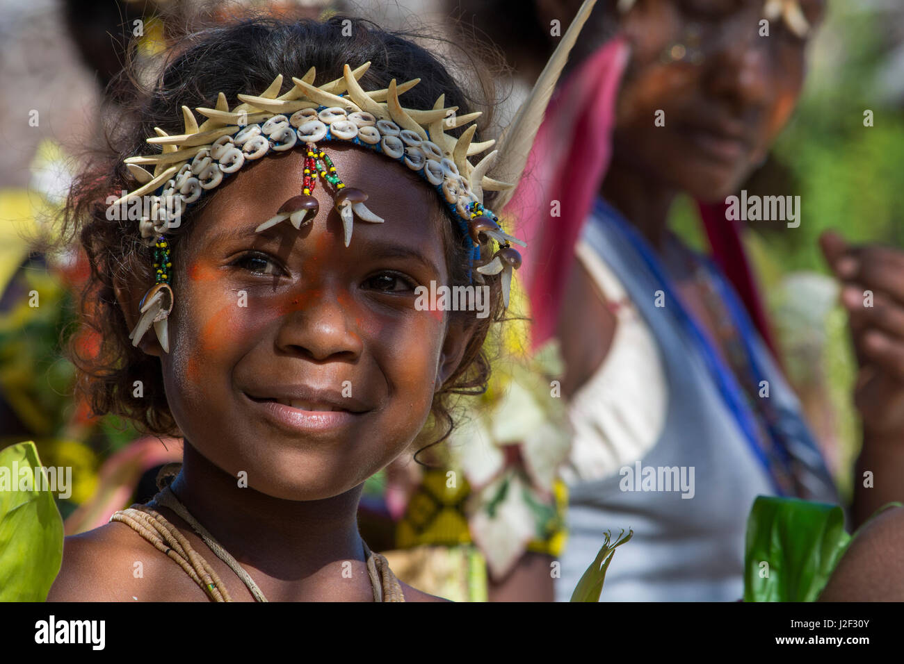 Melanesia, Papua New Guinea, Tuam Island, Tuam village. Traditional ...