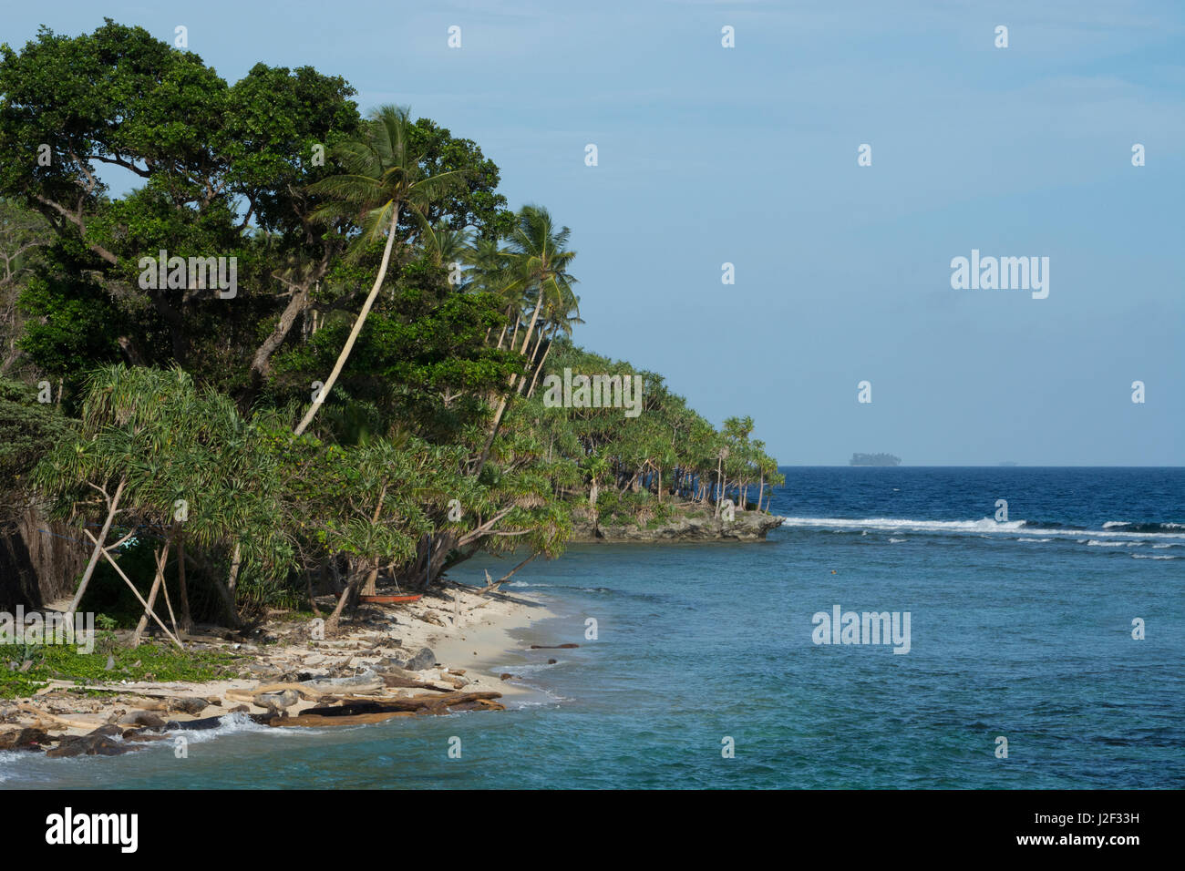 Melanesia, Papua New Guinea, Bismarck Sea, Tuam Island. Scenic view of ...