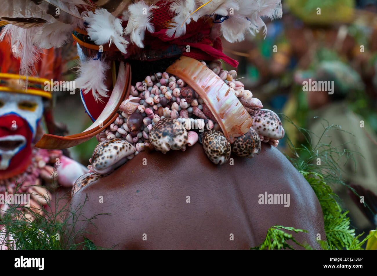 Colorful dress and face painted local tribes celebrating the ...