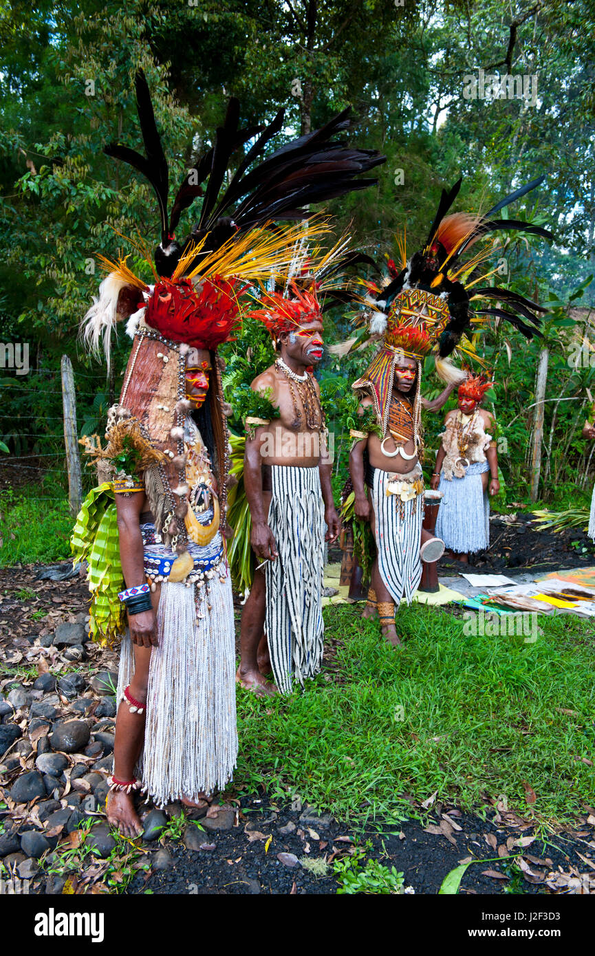 Colorful dress and face painted local tribes celebrating the ...