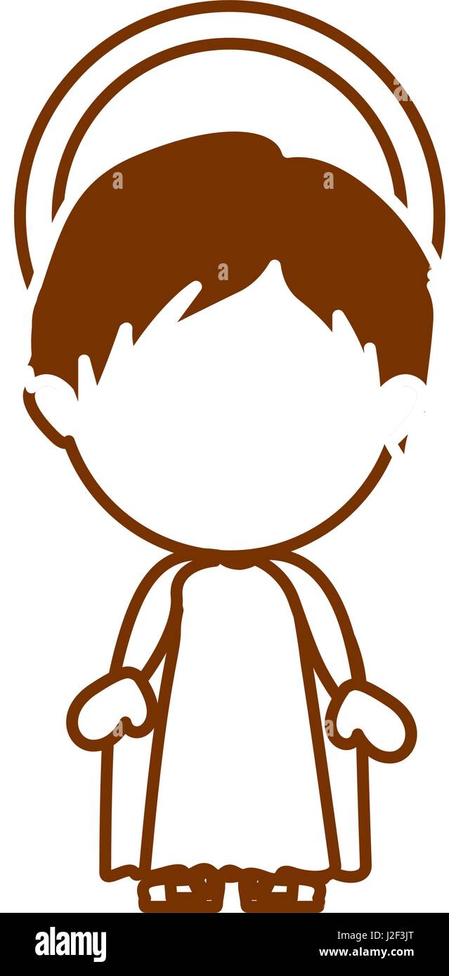 Jesus christ catholic faceless outline hi-res stock photography and ...