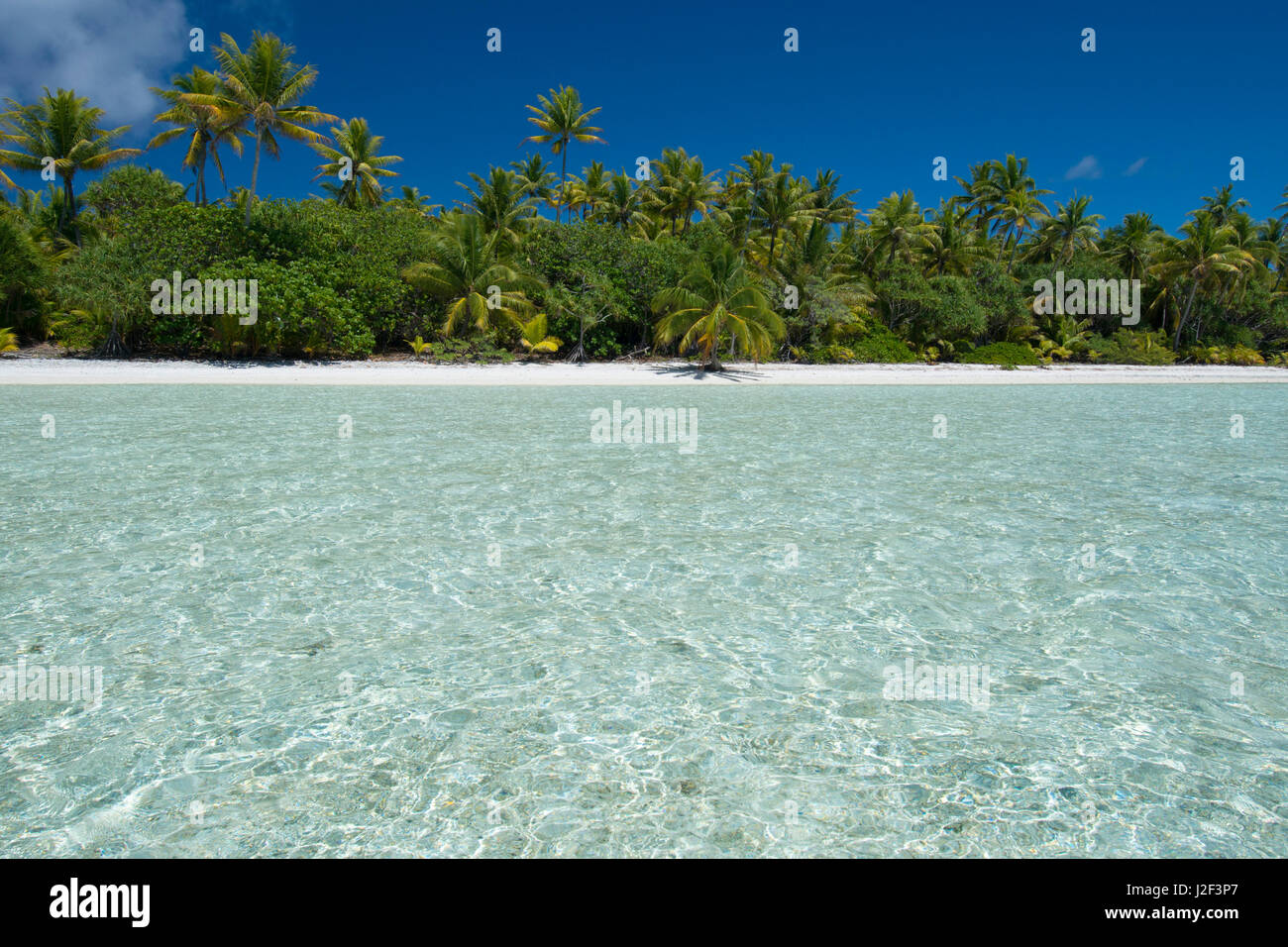 Cook Islands. Palmerston Island, a classic atoll, discovered by Captain ...