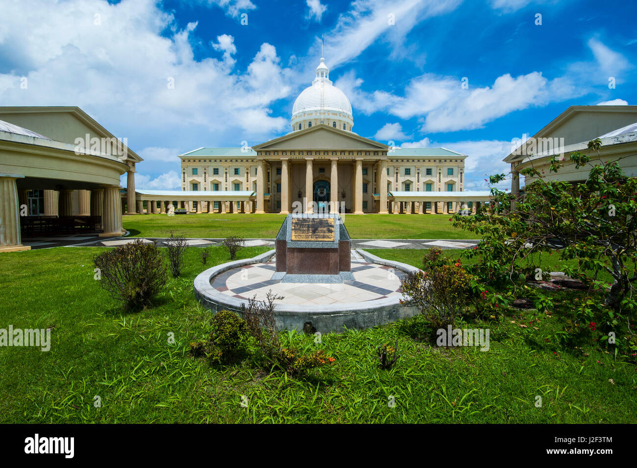 Parliament Building of Palau on the Island of Babeldaob, Palau, Central ...