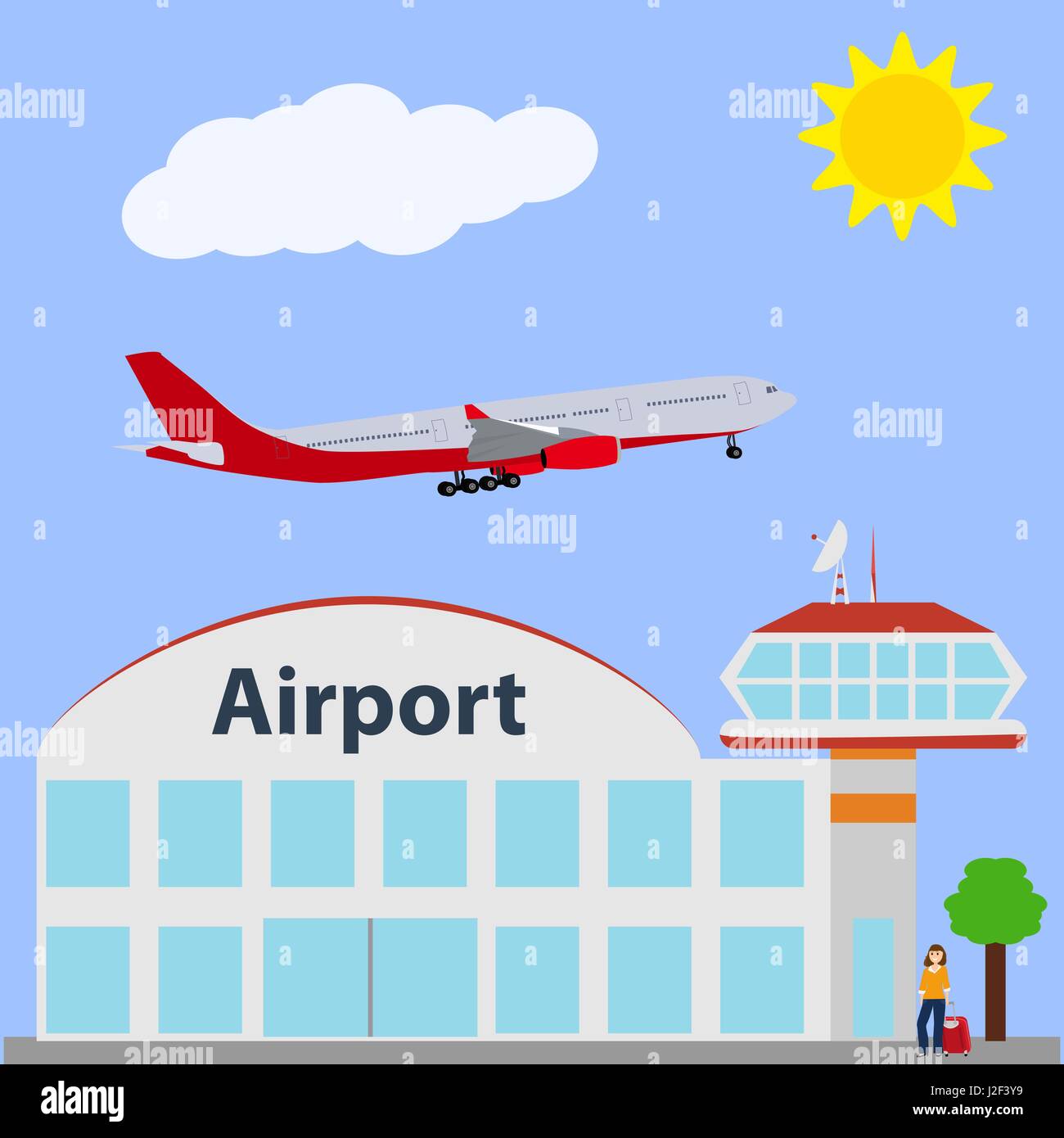 Airport icon, vector illustration Stock Vector Image & Art - Alamy