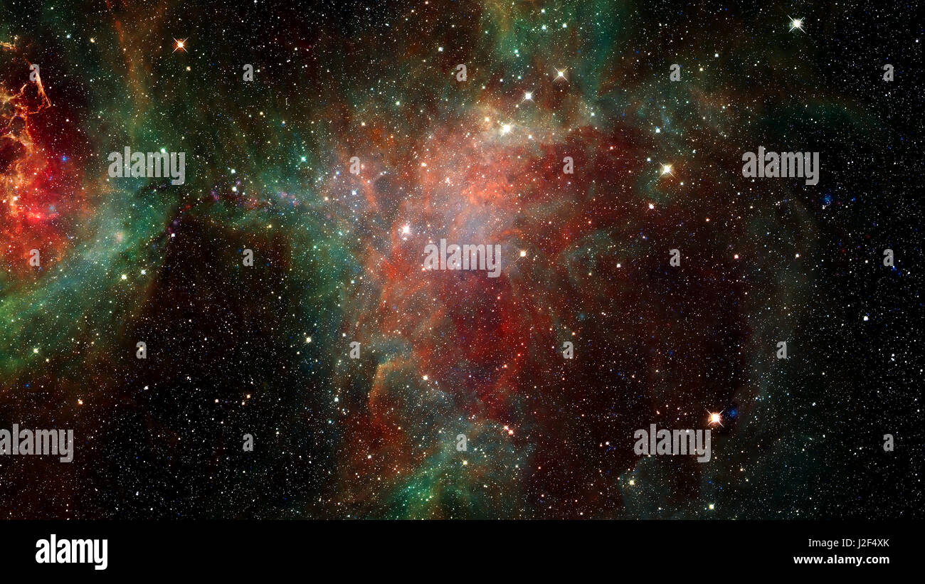 Open space filled with stars, nebulae and galaxies. Elements of this ...