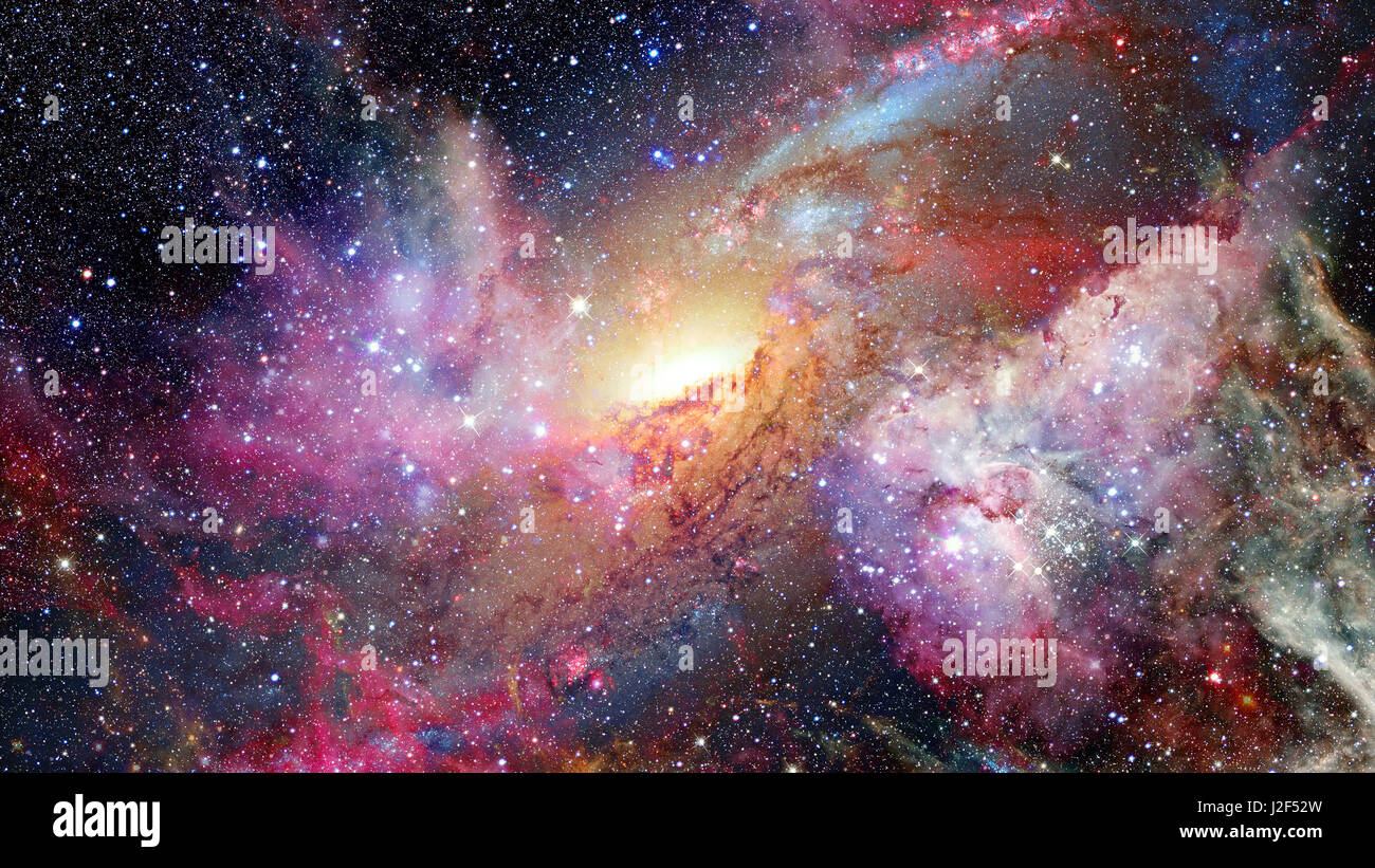 Open space filled with stars, nebulae and galaxies. Elements of this ...