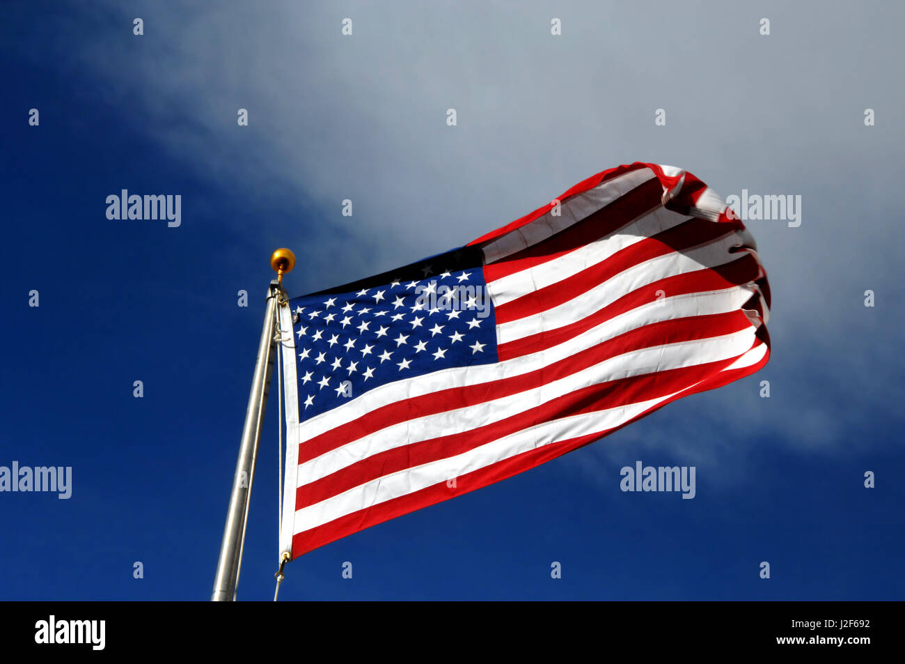 Bright American Flag Stock Photo - Alamy