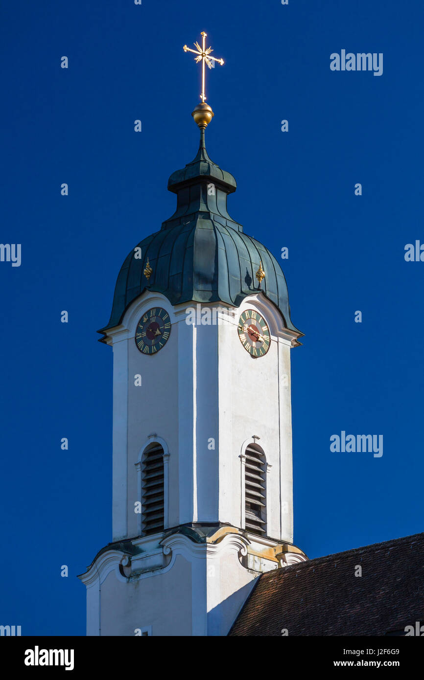 Germany, Bavaria, Wies Church, Wieskirche church, Bavarian Rococo ...