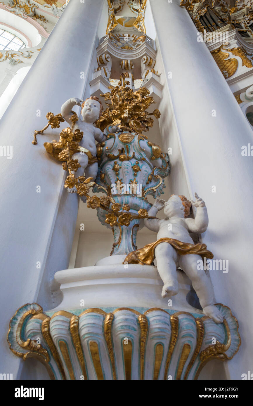 Germany, Bavaria, , Wieskirche church, Bavarian Rococo church by ...