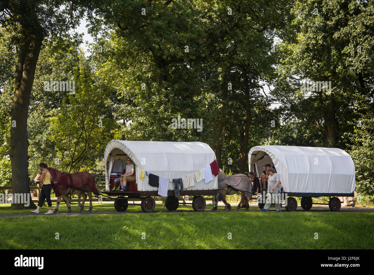 Covered wagons hi-res stock photography and images - Alamy
