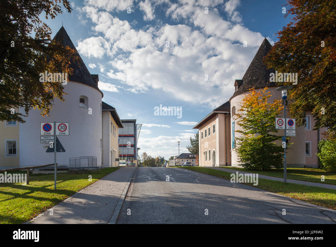Germany, Bavaria, Bad Tolz, buildings of the former WW2-era SS military ...