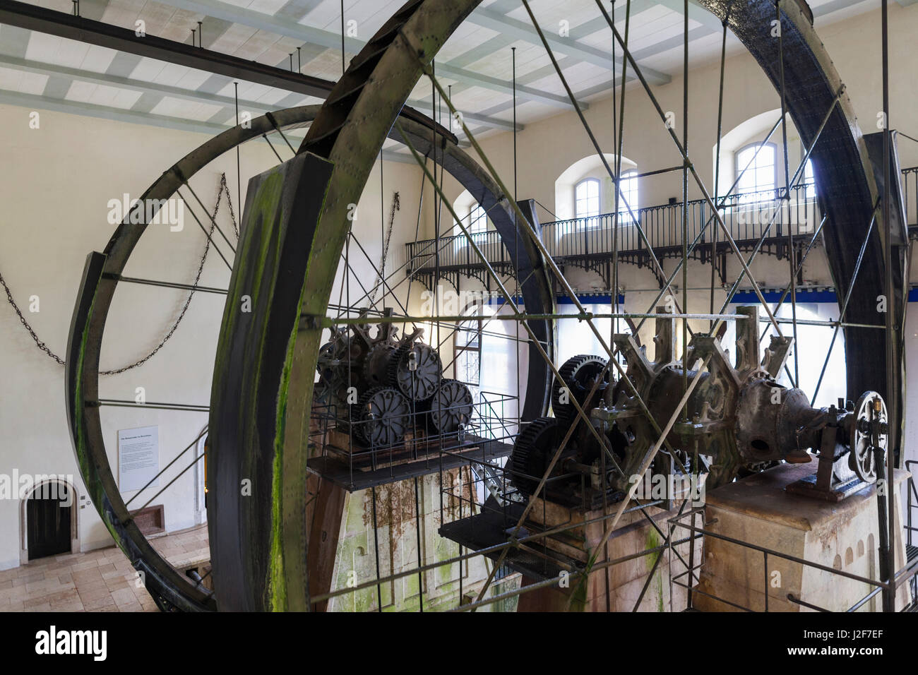 Germany, Bavaria, Bad Reichenhall, Alte Saline, old saltworks, interior ...