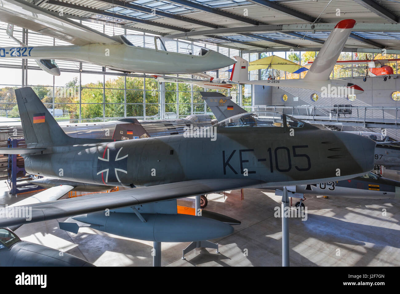 1950s era sabre jet of the luftwaffe hi-res stock photography and ...