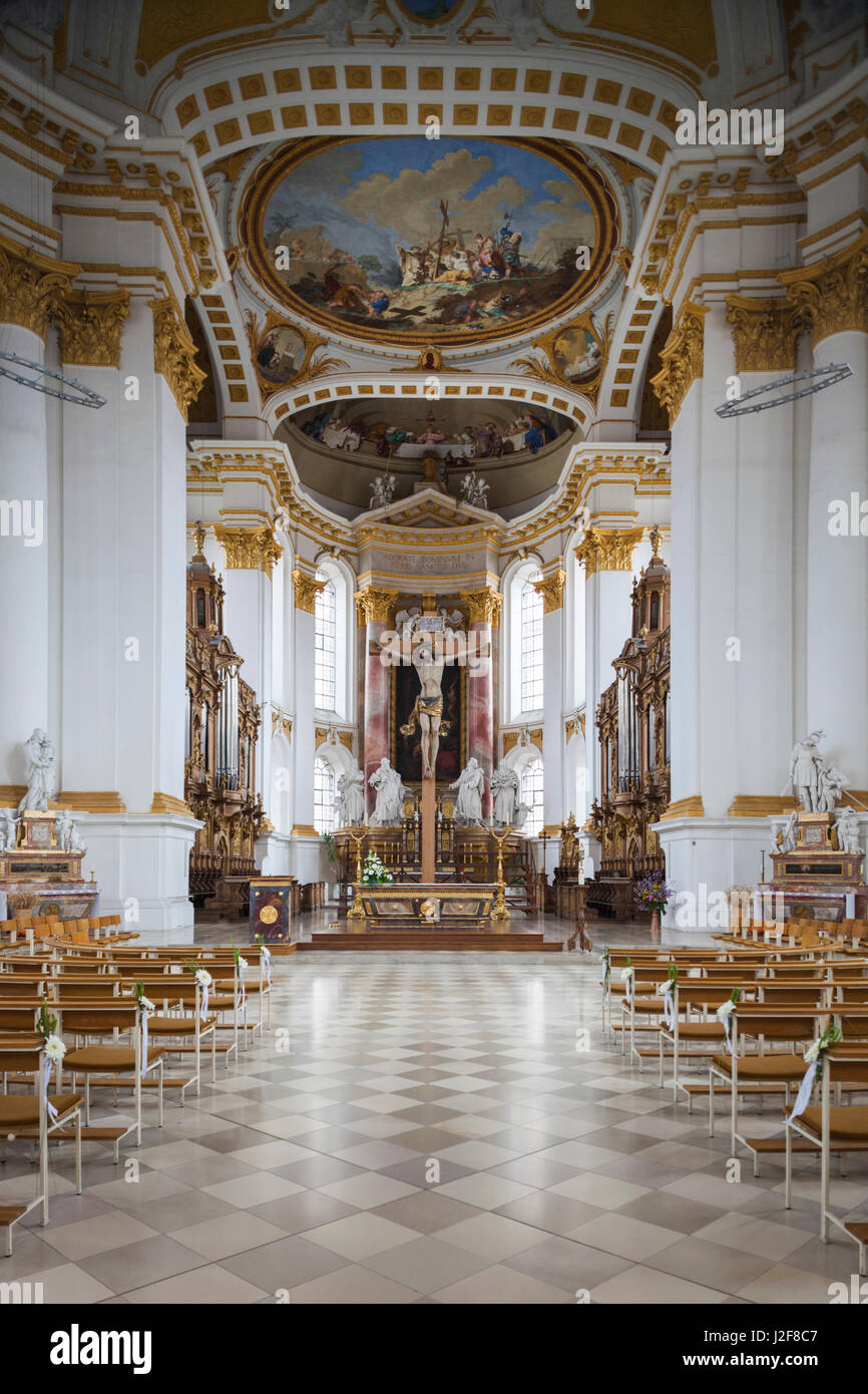 Germany, Baden-Wurttemburg, Wiblingen, Kloster Wiblingen Abbey, 18th ...