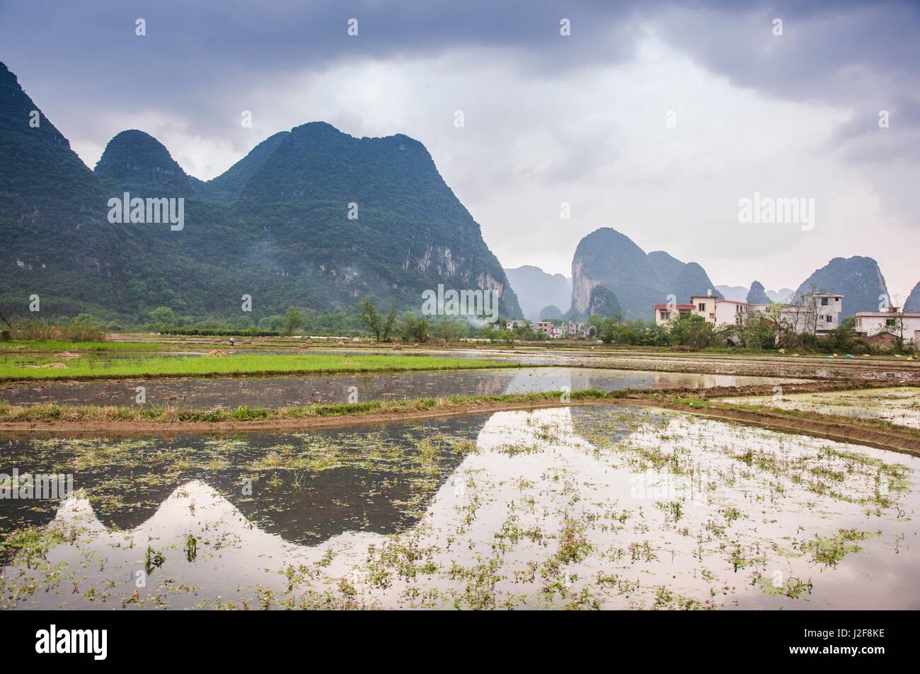 Beautiful rural scenery in spring Stock Photo - Alamy