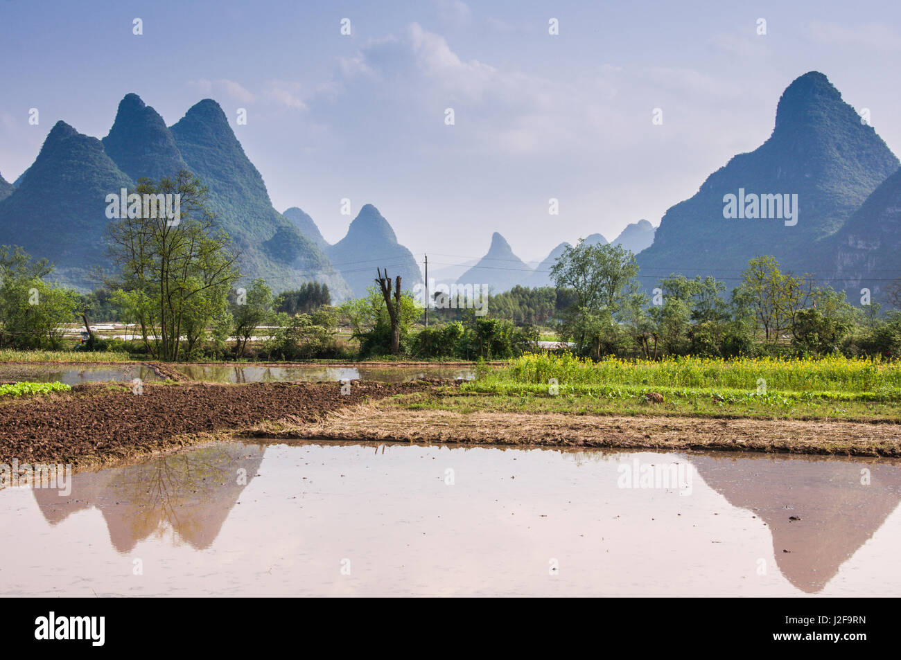 Beautiful rural scenery in spring Stock Photo - Alamy